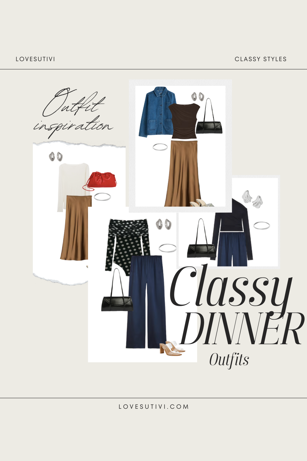 Classy Dinner Outfits For Ladies Over 40 - Love Sutivi